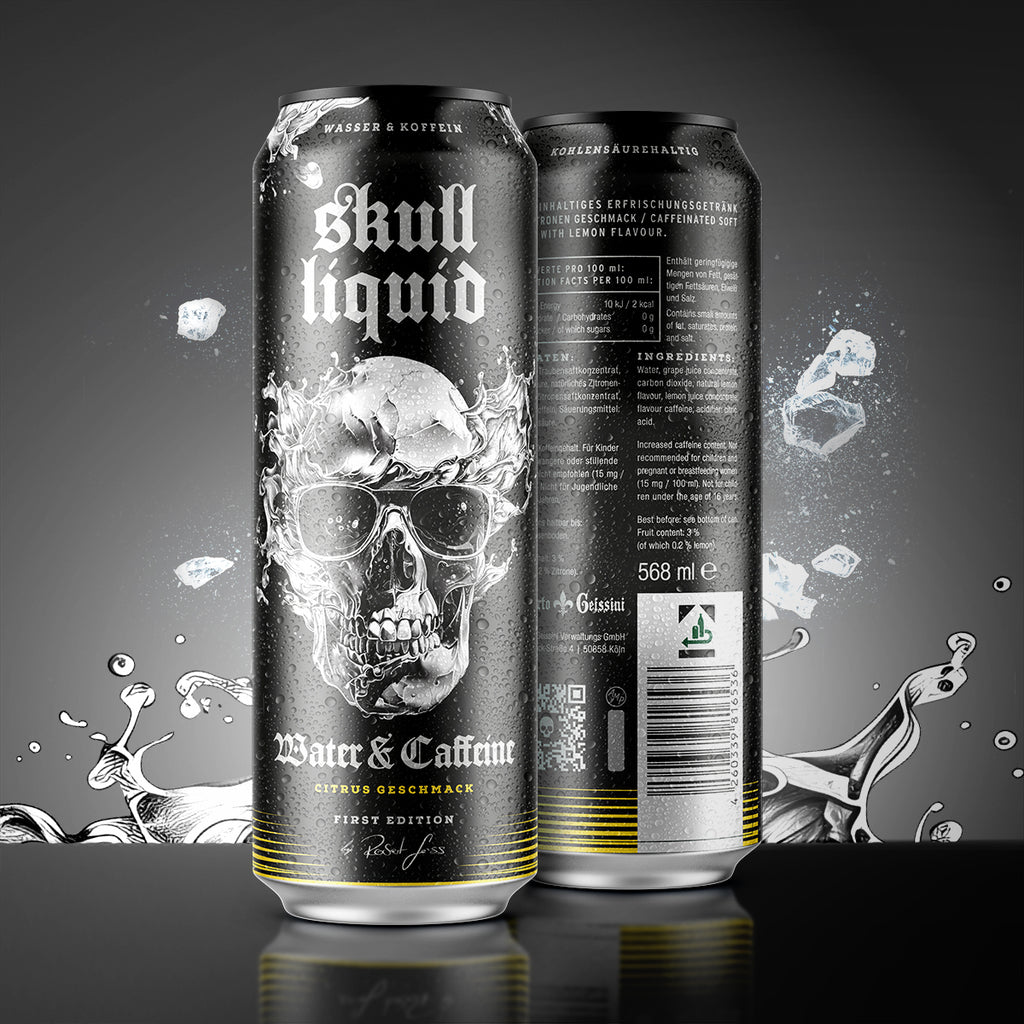 12 x Skull Liquid Wasser & Koffein - Limited Edition – Roberto Geissini