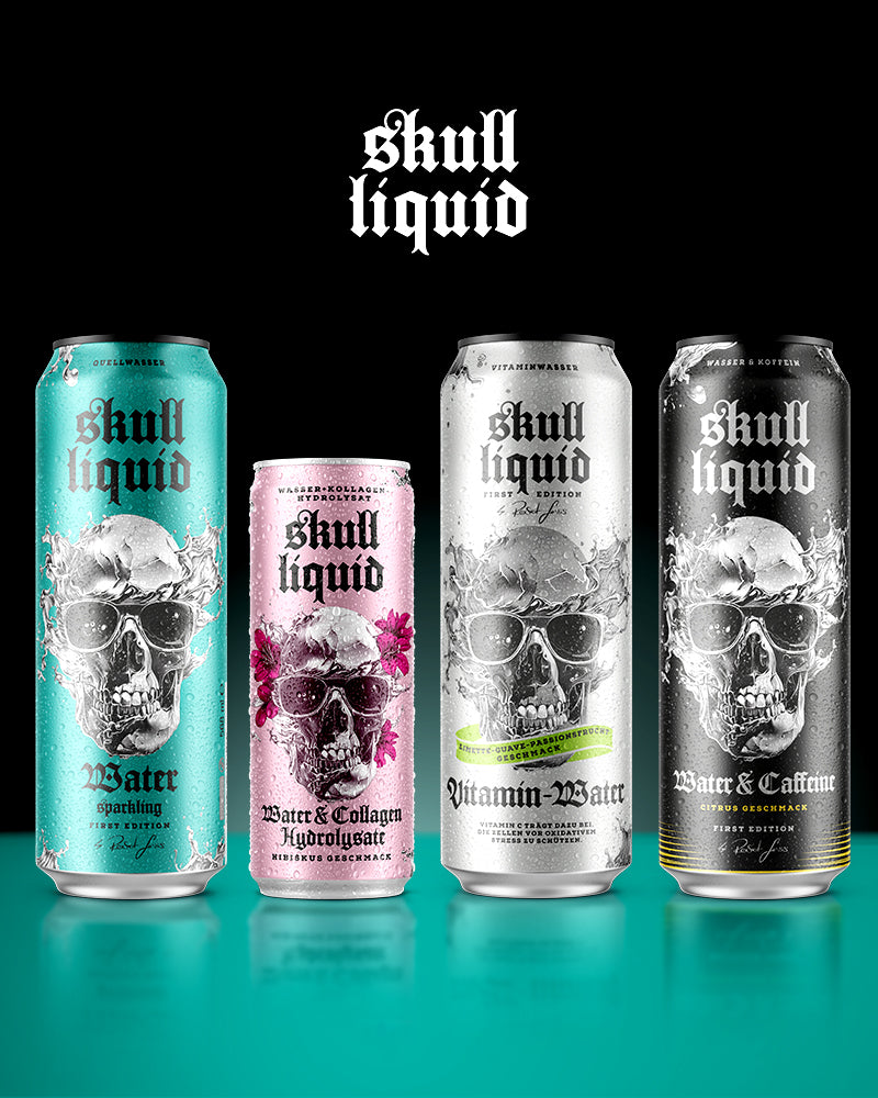 12 x Skull Liquid Wasser & Koffein - Limited Edition – Roberto Geissini