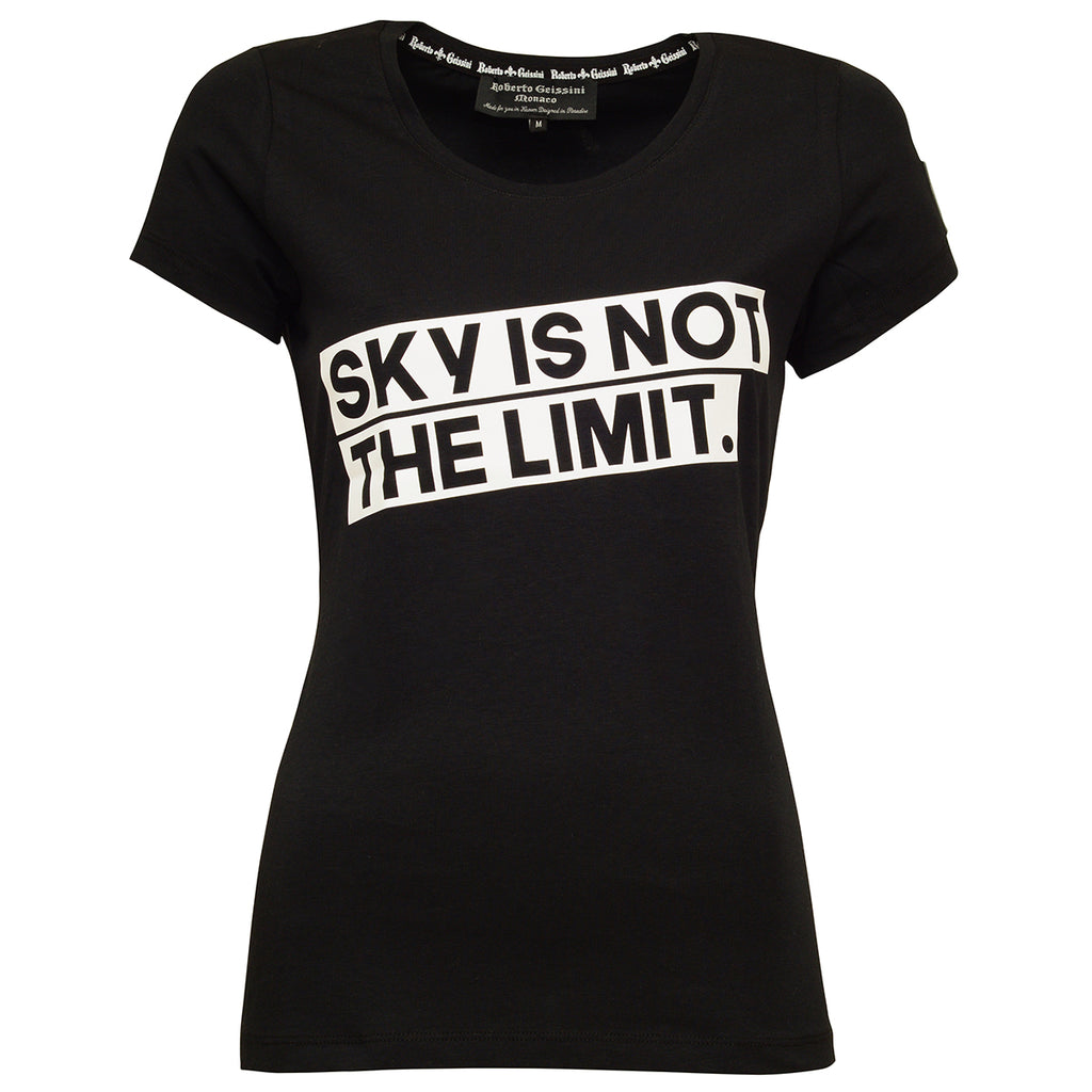 Sky is not the limit T-Shirt Schwarz – Roberto Geissini